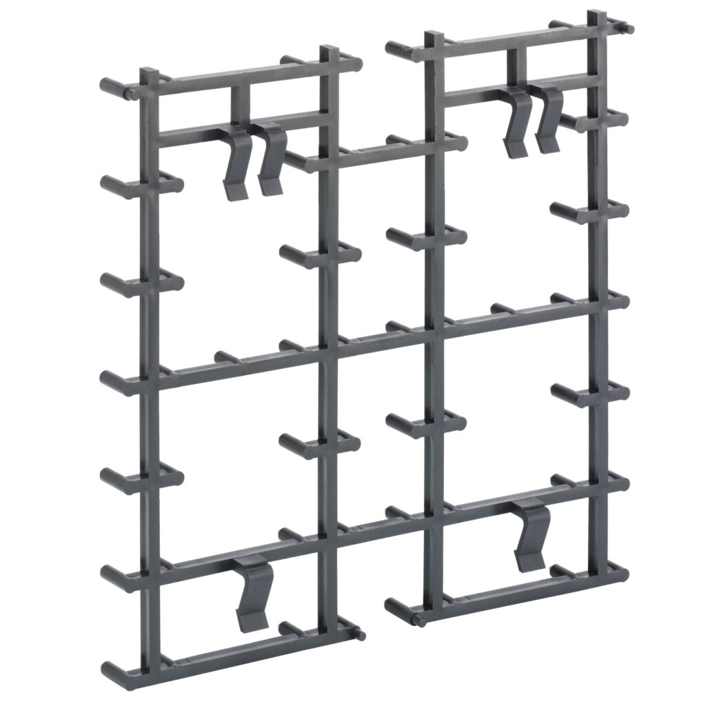 DOUBLE RECTANGULAR PLASTIC SPACERS WITH CLIPS - Simply Precast Accessories